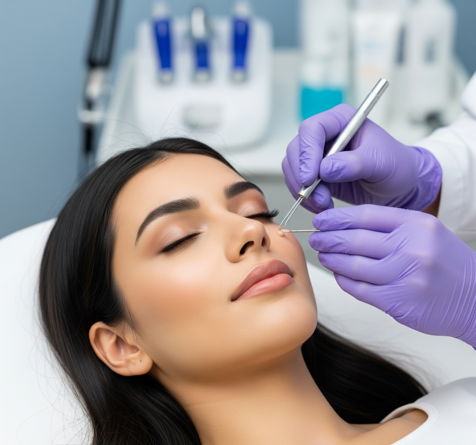 Milia Removal by Cosmetology Specialist in Karur